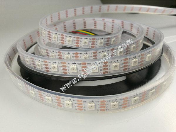 individual addressable rgb sk9822 dream color led strips light 60led
