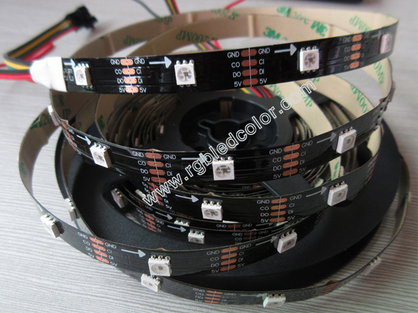 full color led strip apa102 48LED/m black white pcb